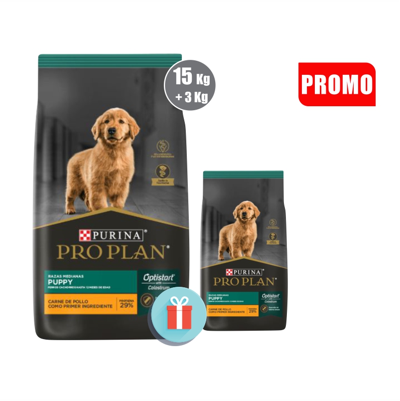 Costa Mascotas Veterinaria - Pro Plan Puppy Raza Mediana 15 Kg